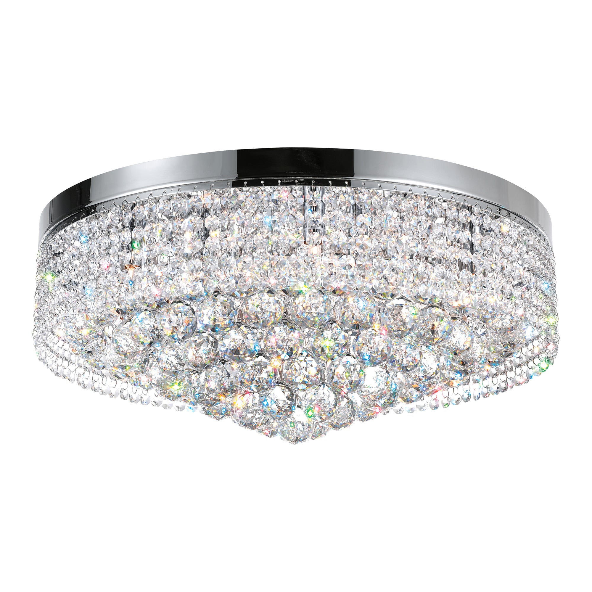 Cascade 10 Light Drum Shade Flush Mount – Allume Décor